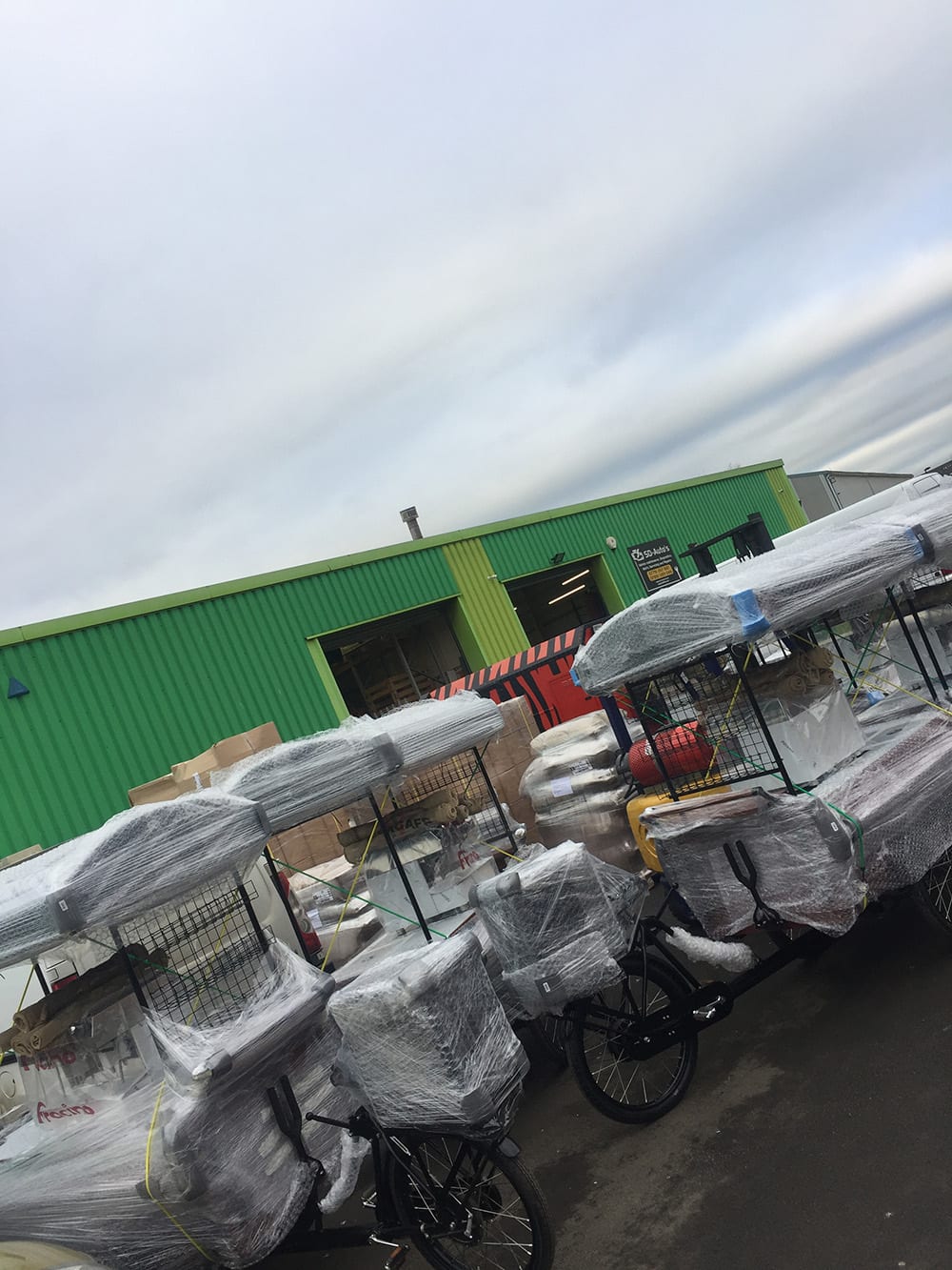 Mobile coffee trikes all set to ship to the UAE - Coffee Latino