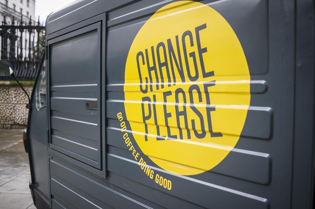 Another Change Please van gets a re-furbishment @ Coffee Latino ...