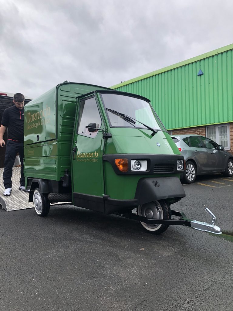 Piaggio APE coffee conversion for North Scotland! - Coffee Latino
