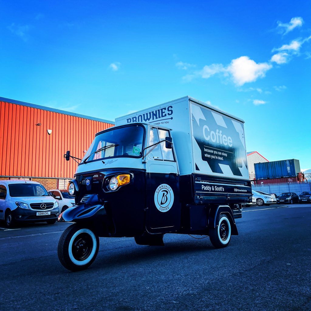 Piaggio APE Classic 400cc diesel - mobile coffee conversion - Coffee Latino